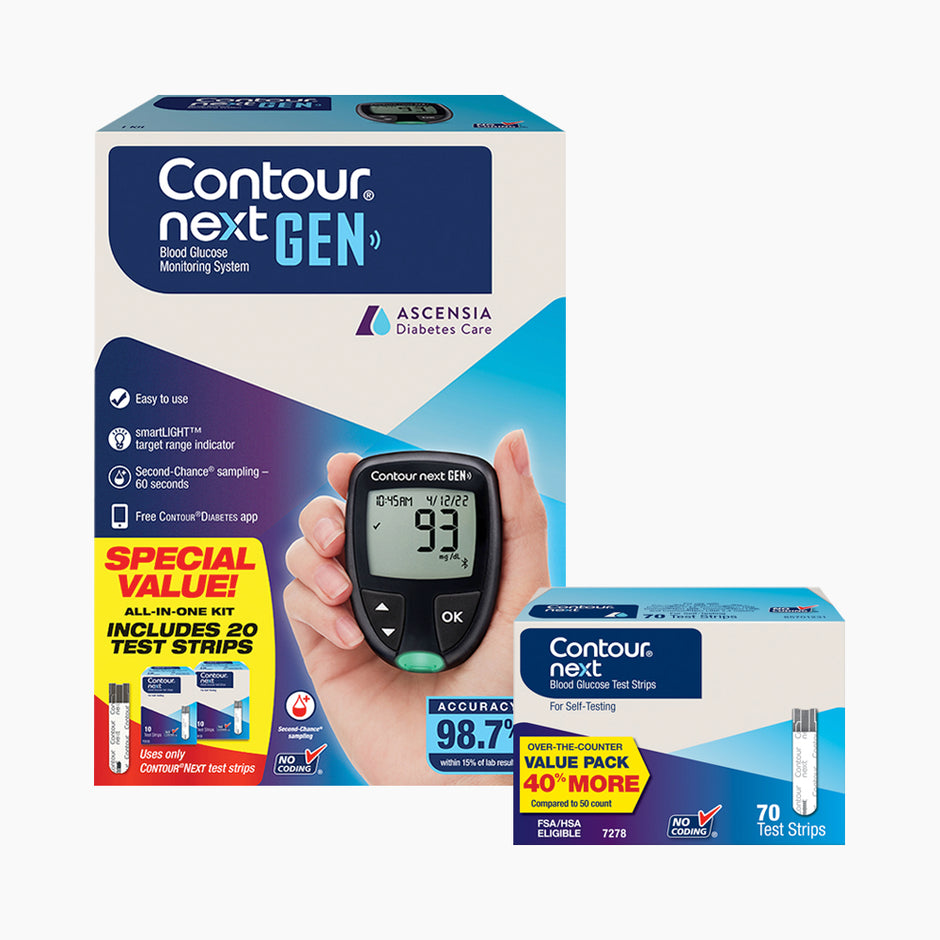 CONTOUR® NEXT Bundles: Blood Glucose Test Strips | Ascensia